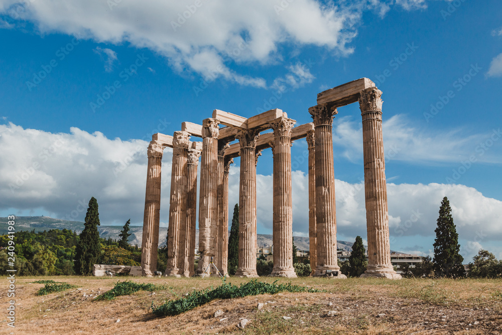 The Temple of Olympian Zeus or the Olympieion is a monument of Greece ...