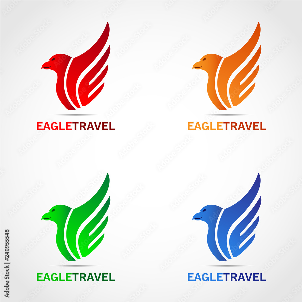 This logo has a picture of an eagle. This logo is made for use by ...
