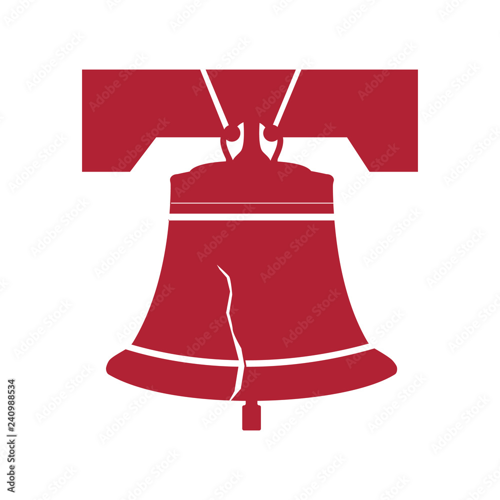 Liberty Bell. Vector Illustration. Stock Vector | Adobe Stock