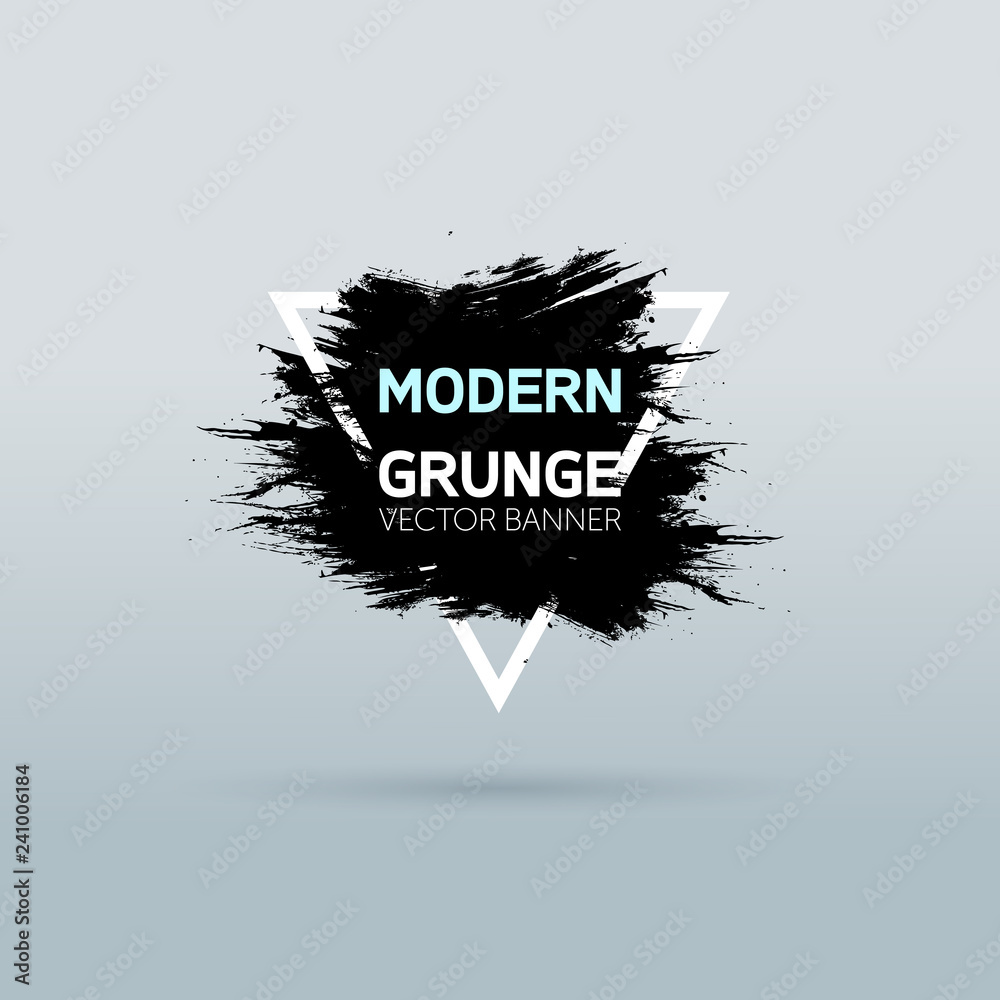 Art graphics shapes elements. Brush paint ink stroke design over ...