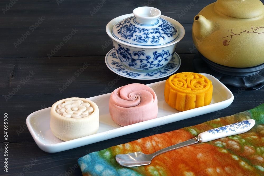 Mooncake is a Chinese bakery product traditionally eaten during the Mid ...