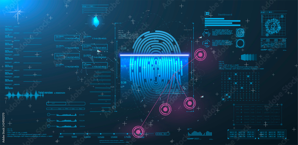 Vector HUD Elements Set for Futuristic User Interface Abstract digital ...