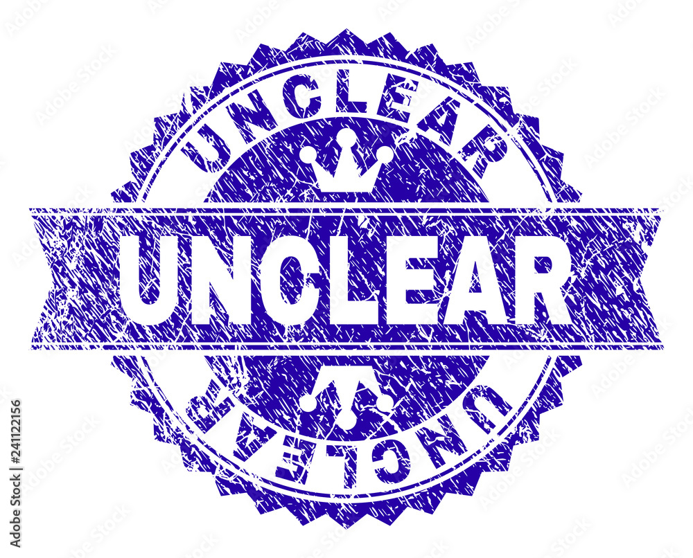 UNCLEAR rosette seal overlay with distress texture. Designed with round ...