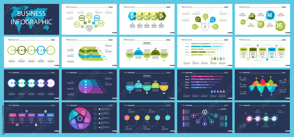 Business inforgraphic design set for management concept. Can be used ...