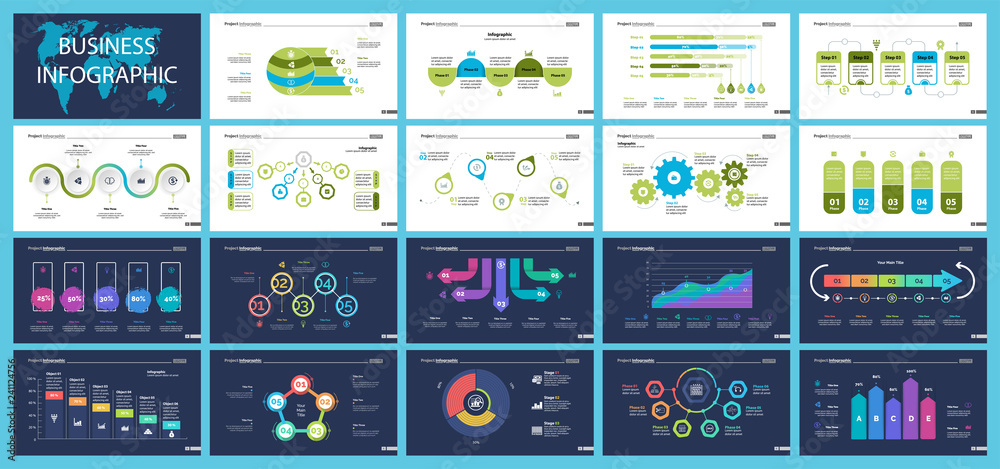Business inforgraphic design set for marketing concept. Can be used for ...