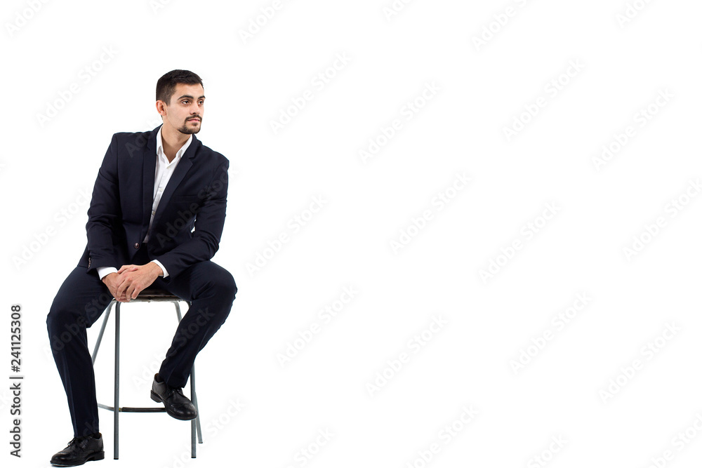 People Sitting Facing Left