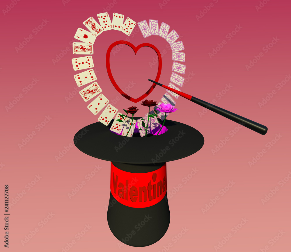 Heart Playing Card Hat