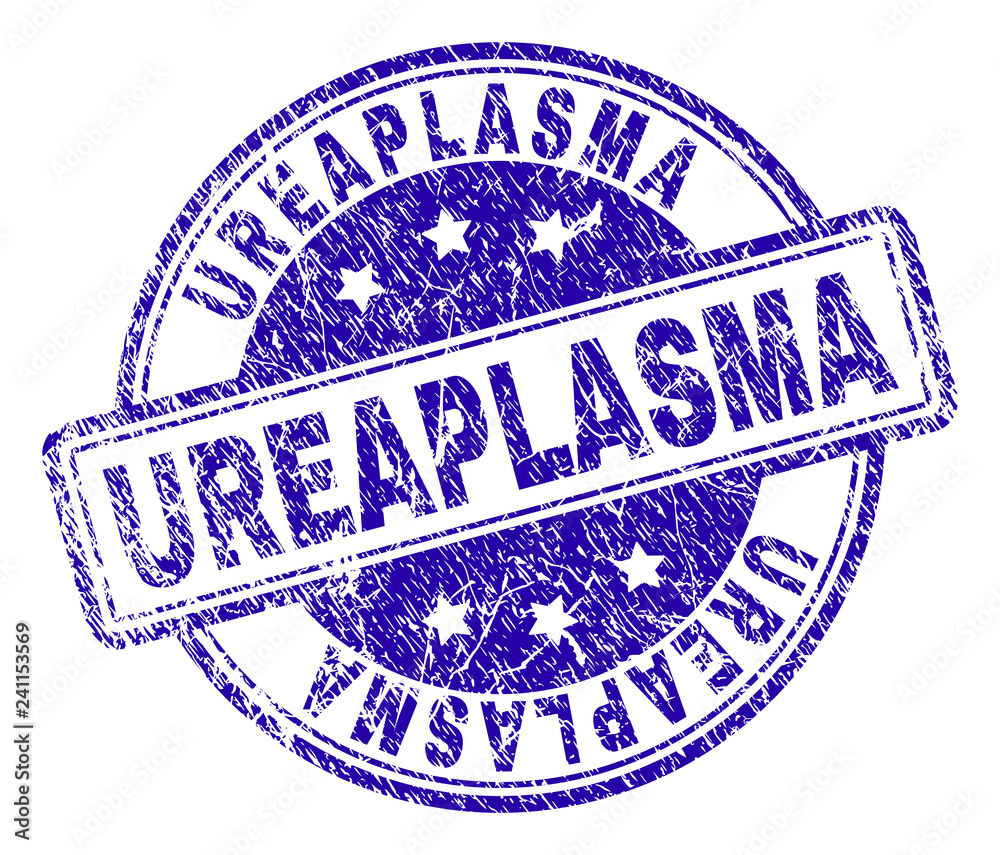 UREAPLASMA stamp seal watermark with grunge texture. Designed with ...