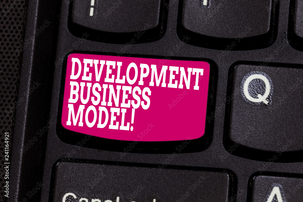 Word writing text Development Business Model. Business concept for ...