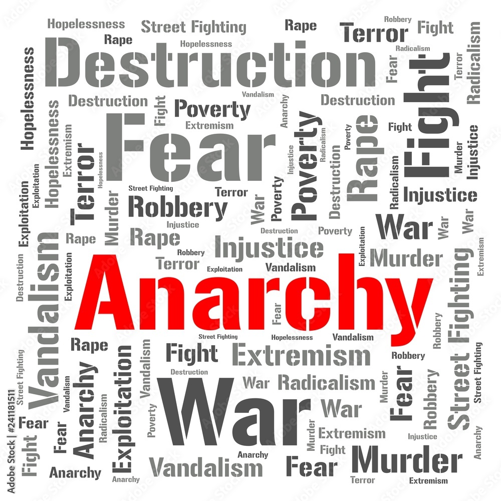 Word Cloud: Anarchy Stock Illustration | Adobe Stock