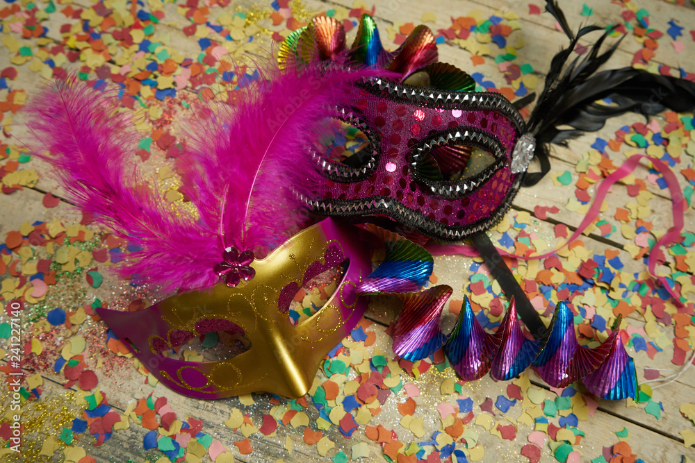 Silvester Karneval Fasching Maske Stock Photo | Adobe Stock