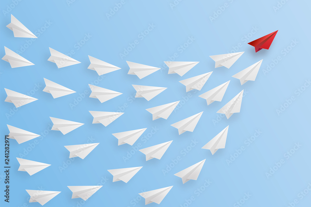 Business success design of Leadership concept, standing out from the ...