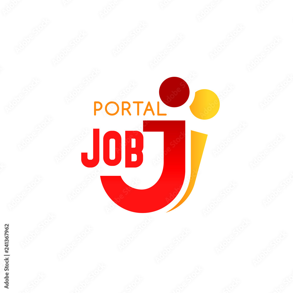J letter vector icon for job search portal Stock Vector | Adobe Stock