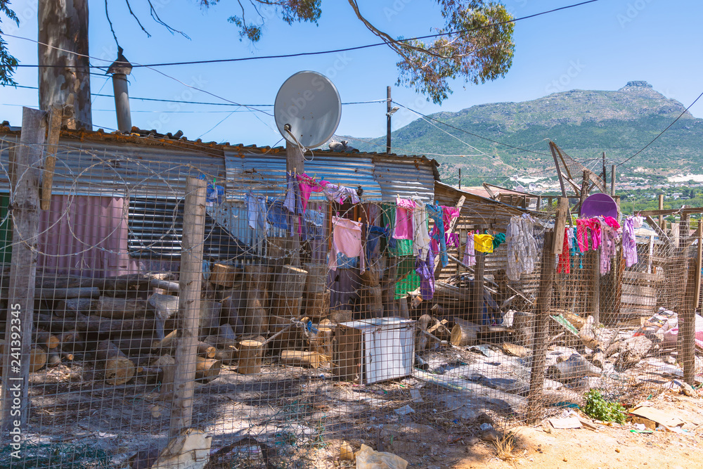 Streets of Imizamo Yethu township in Hout Bay, Cape Town Stock Photo ...