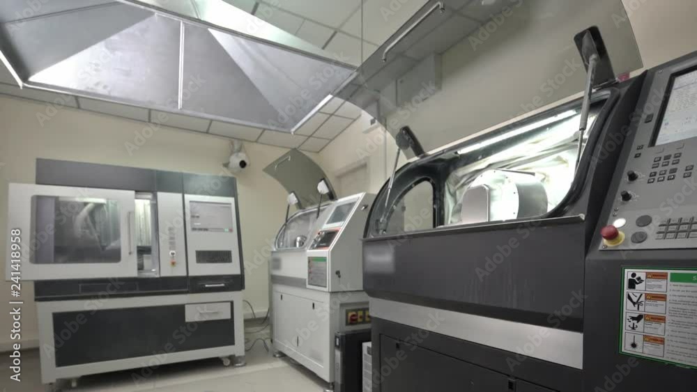 Equipment in dental milling laboratory for prosthesis and crowns ...