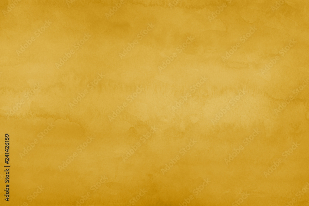 Gold luxury ink and watercolor textures on white paper background ...