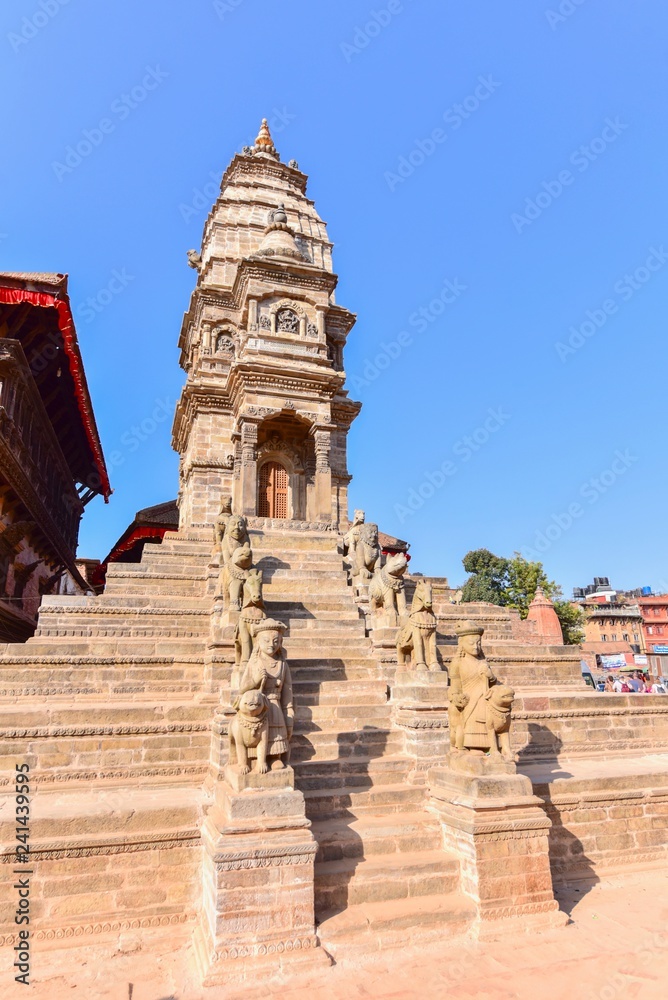 Nepali Architecture of Siddhi Lakshmi Temple in Bhaktapur Durbur Square ...