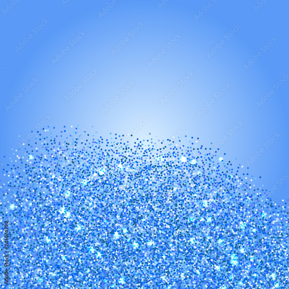Blue glitter texture border background Stock Vector | Adobe Stock