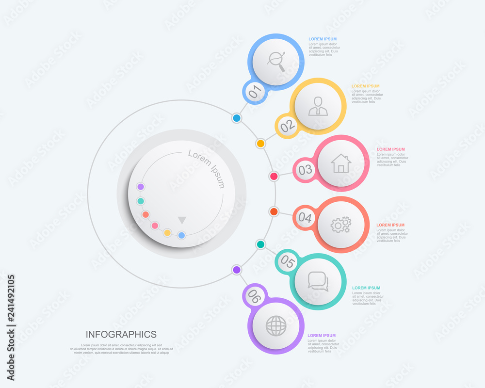 Business infographic and data visualization. Vector abstract ...