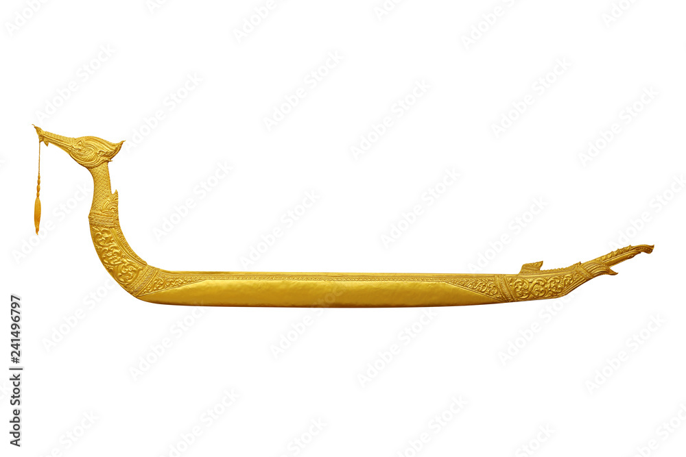 Suphan Swan boat isolated on white background Stock Photo | Adobe Stock