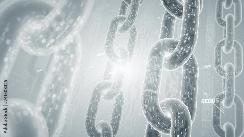 Seamlessly looping animation of futuristic blockchain concept. Binary ... Seamlessly looping animation of futuristic blockchain concept. Binary ...