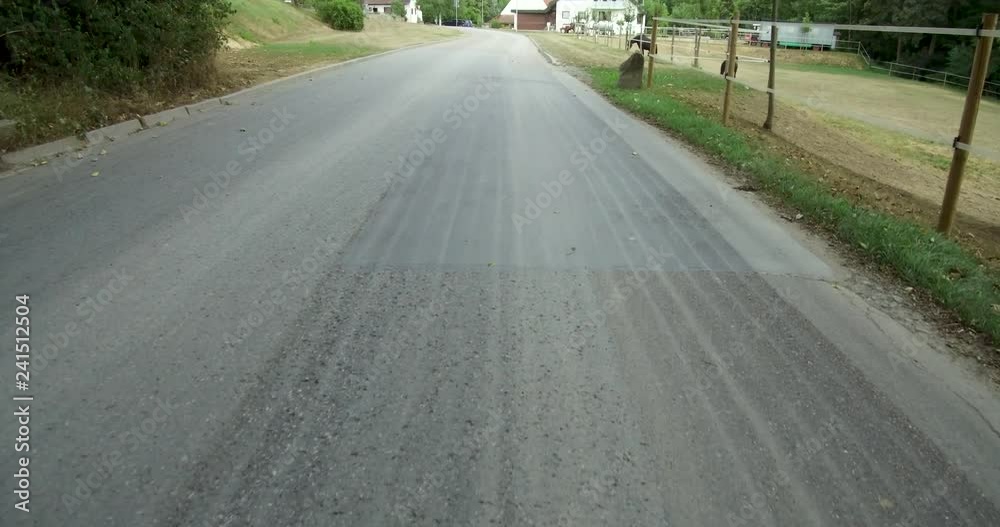 road side view of city Europe road texture and background buildings and ...