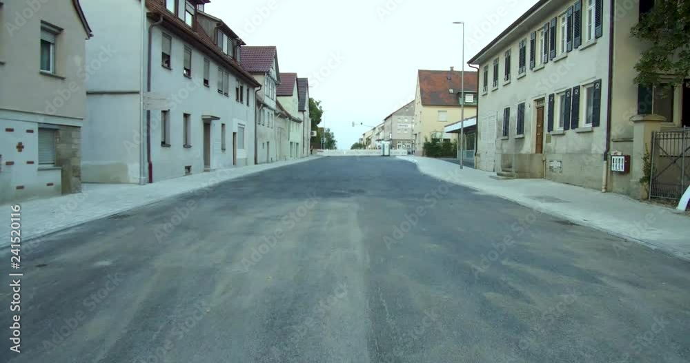 road side view of city Europe road texture and background buildings and ...