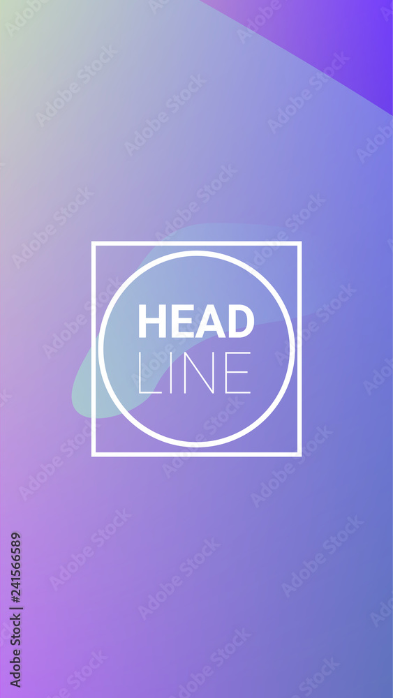 Fluid Shapes. Horizontal Orientation. Banner Design Composition. Modern Geometric Pattern. Fluid ...