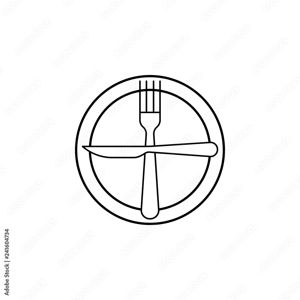 Next dish, table etiquette icon. Can be used for web, logo, mobile app ...