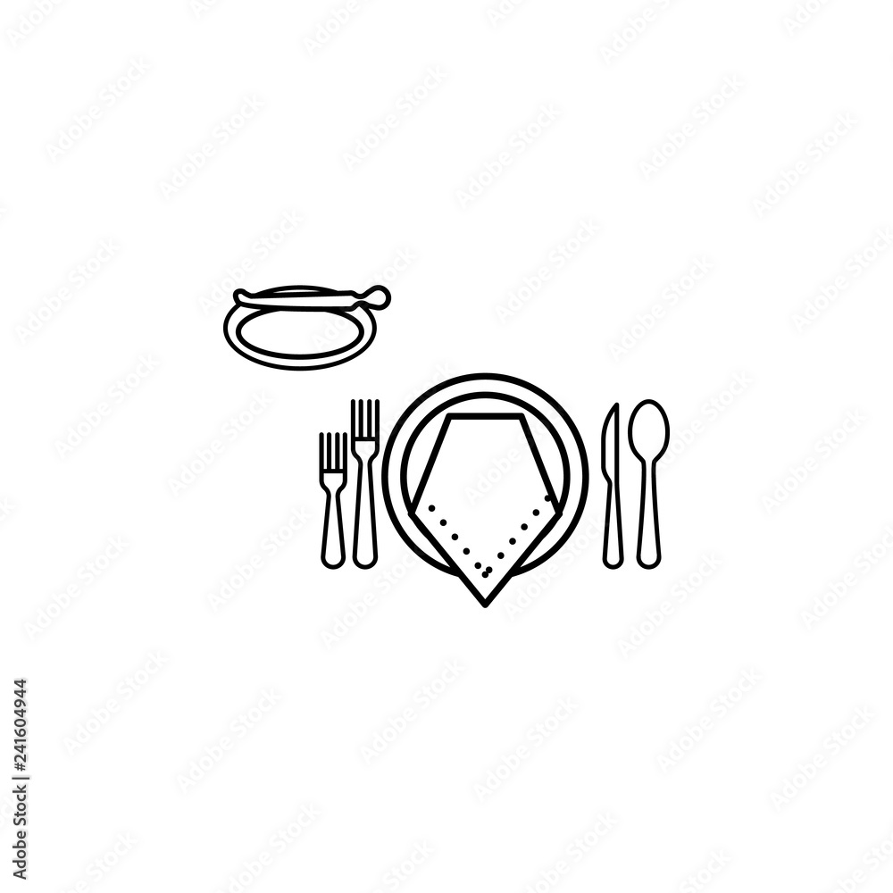 formal dinner icon. Can be used for web, logo, mobile app, UI, UX Stock ...