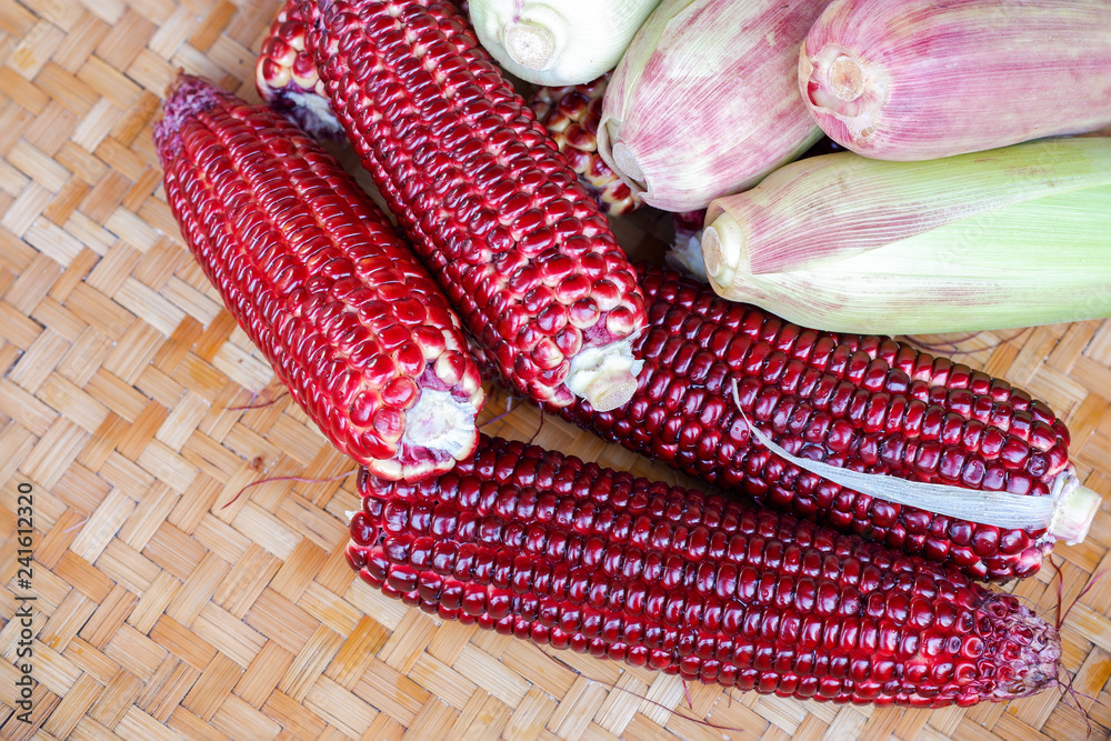 Purple corn in thailand is called Siam Ruby Queen. Can be eaten fresh ...