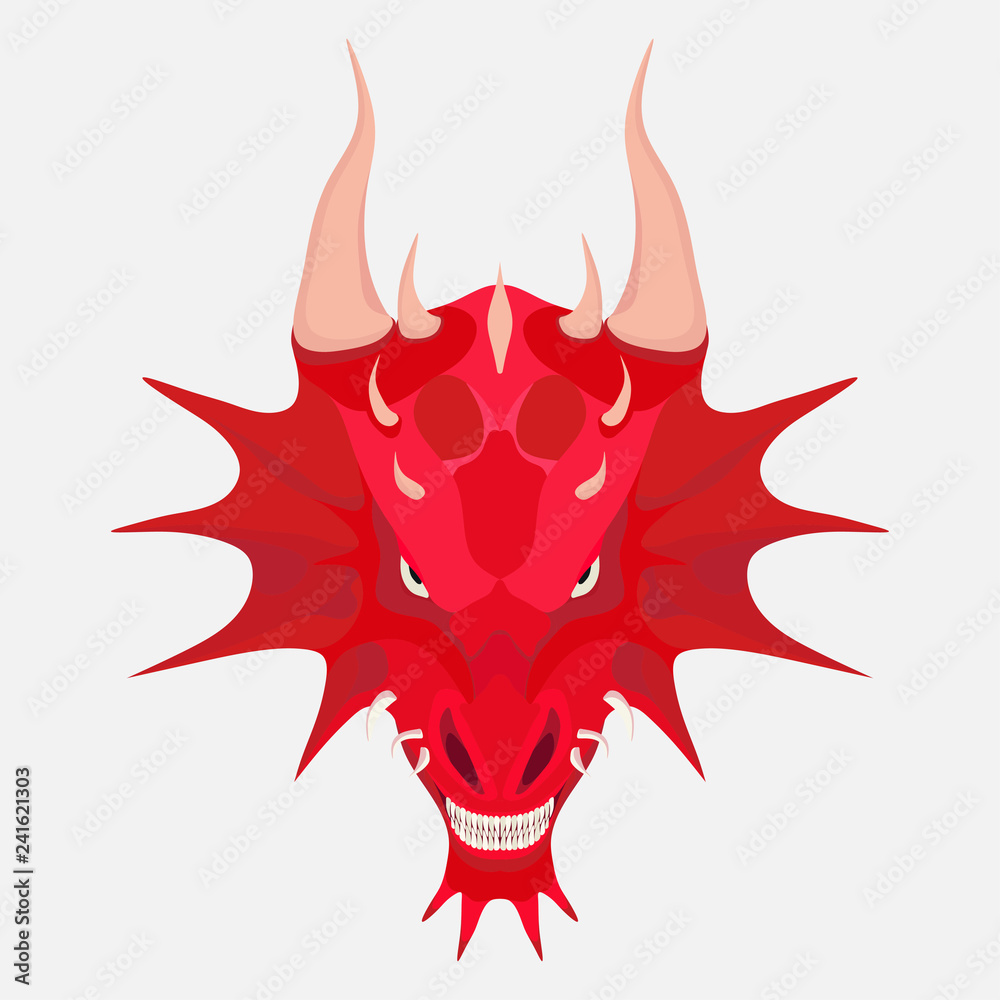 Animated Dragon Head