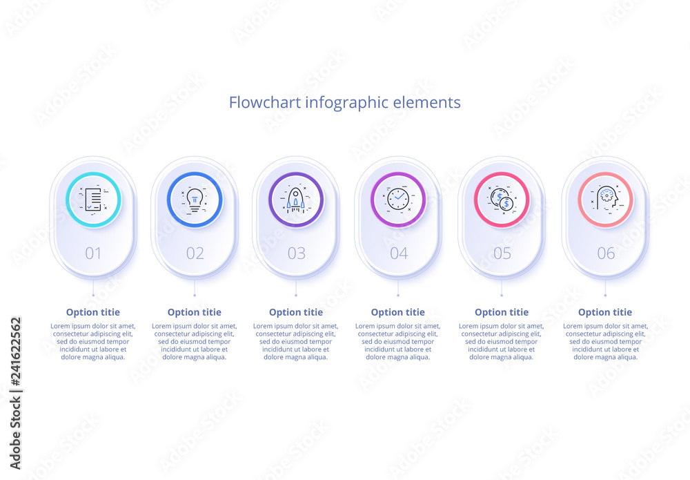 6 Step Infographic Layout Stock Template | Adobe Stock