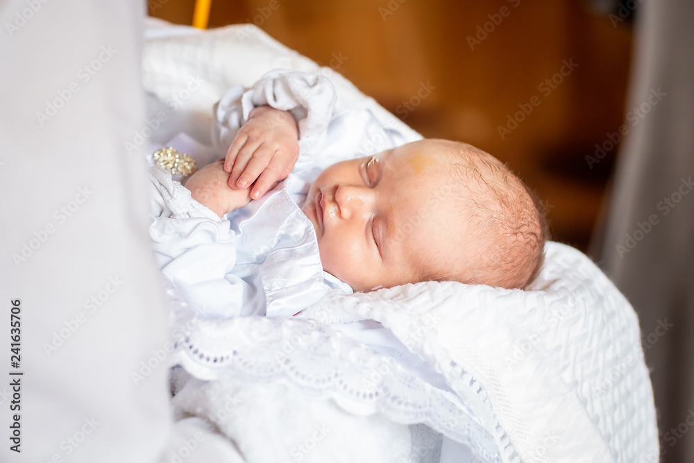 Foto de Baptism ceremony in Church do Stock | Adobe Stock