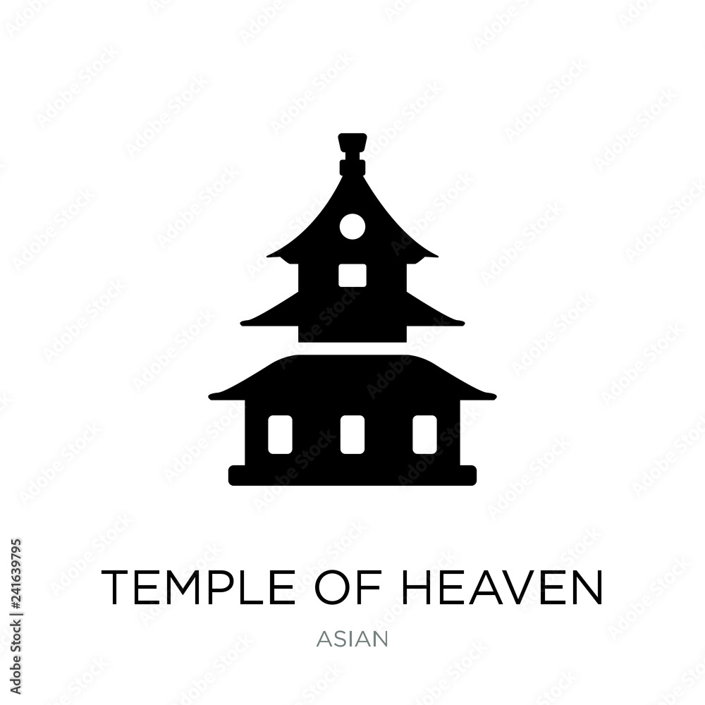 temple of heaven icon vector on white background, temple of heav Stock ...
