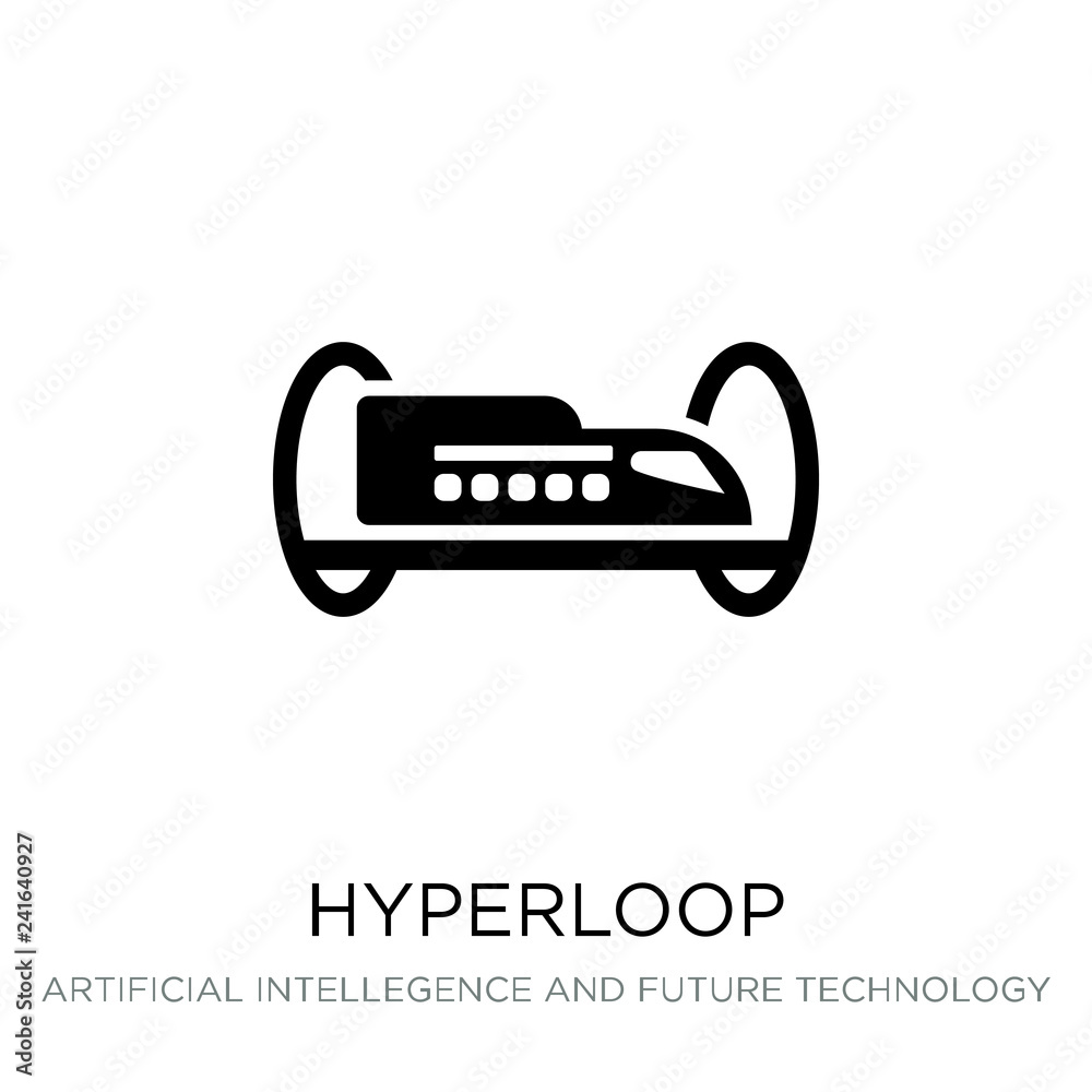 hyperloop icon vector on white background, hyperloop trendy fill Stock ...