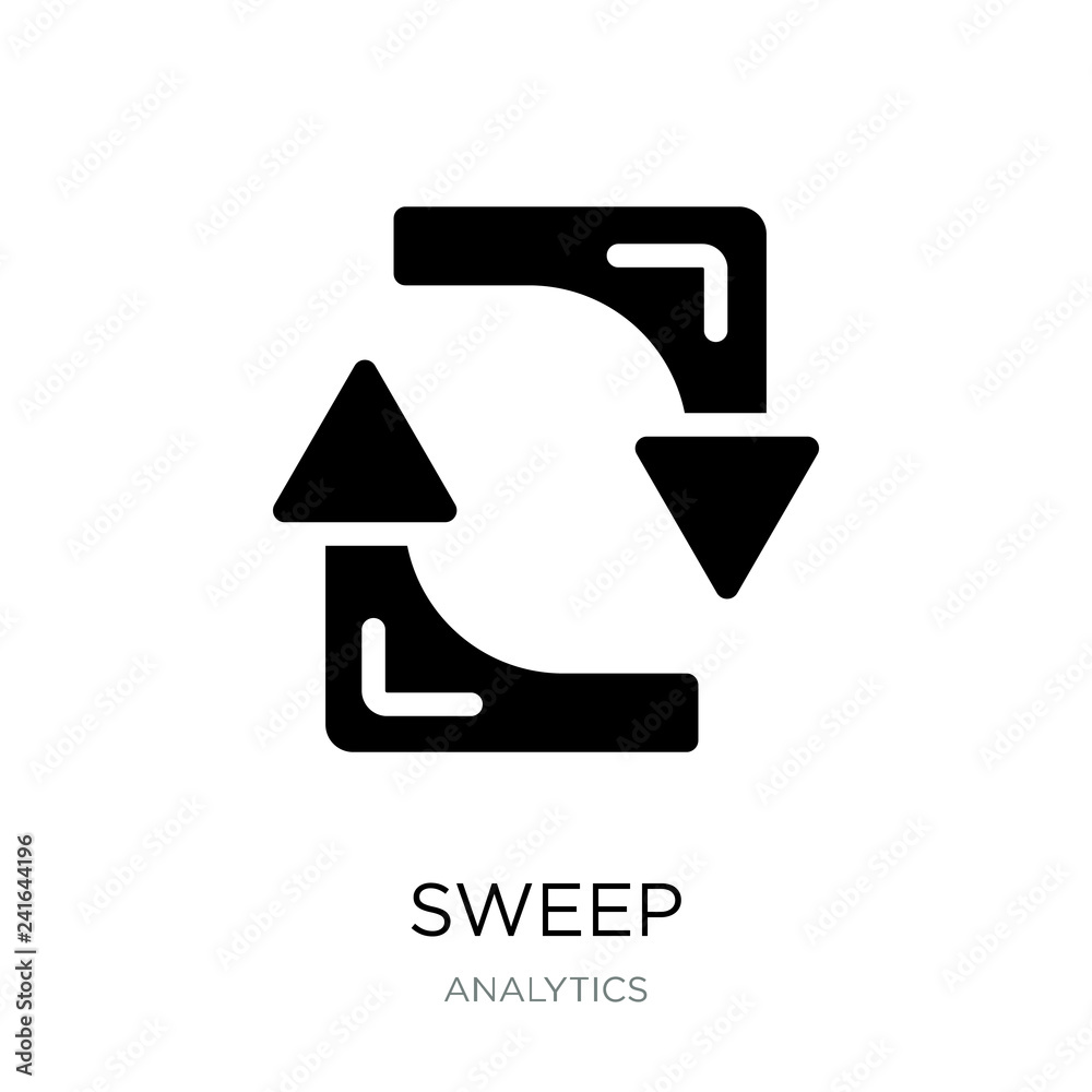 sweep icon vector on white background, sweep trendy filled icons Stock Vector | Adobe Stock