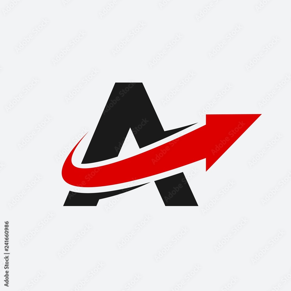 Letter A Arrow Stock Vector | Adobe Stock