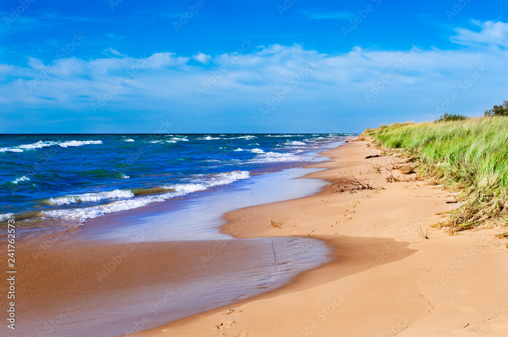 Ludington Beach Trail, Ludington State Park Stock Photo | Adobe Stock