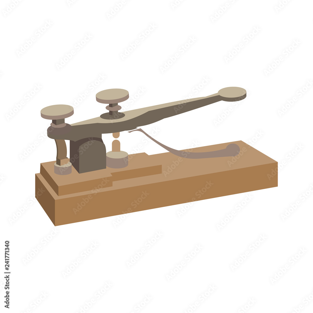 Old telegraph flat icon vector design illustration Stock Vector | Adobe ...