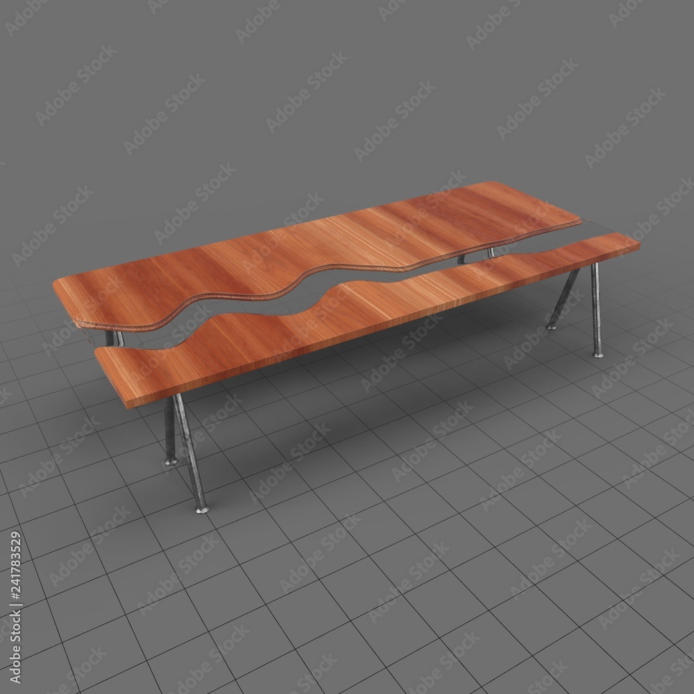 Wooden table Stock 3D asset | Adobe Stock