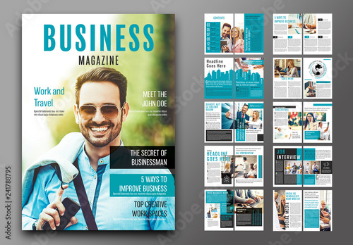 Business Magazine Cover Design Templates