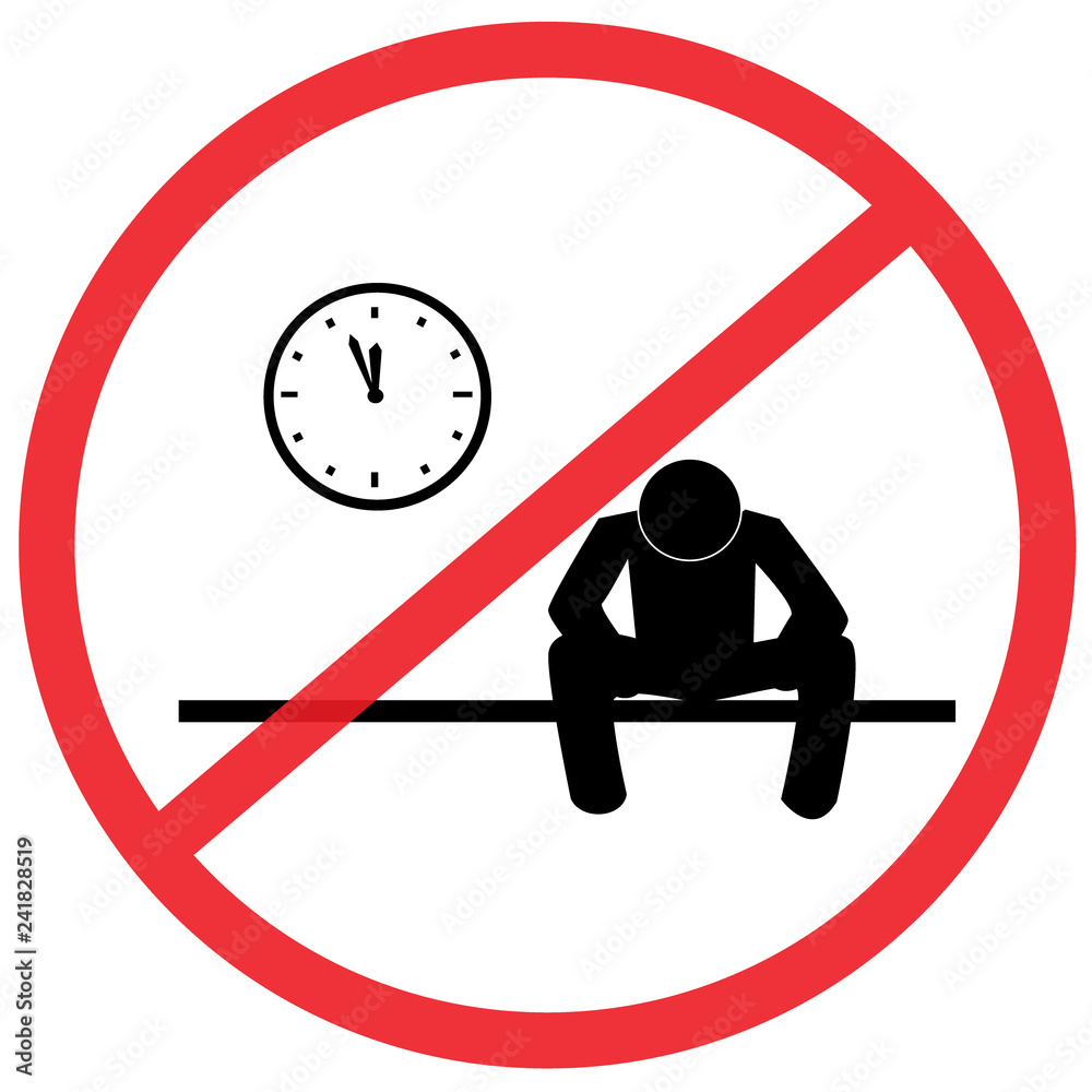 Do not Count down alone sign. Not Allowed Sign, warning symbol, road ...