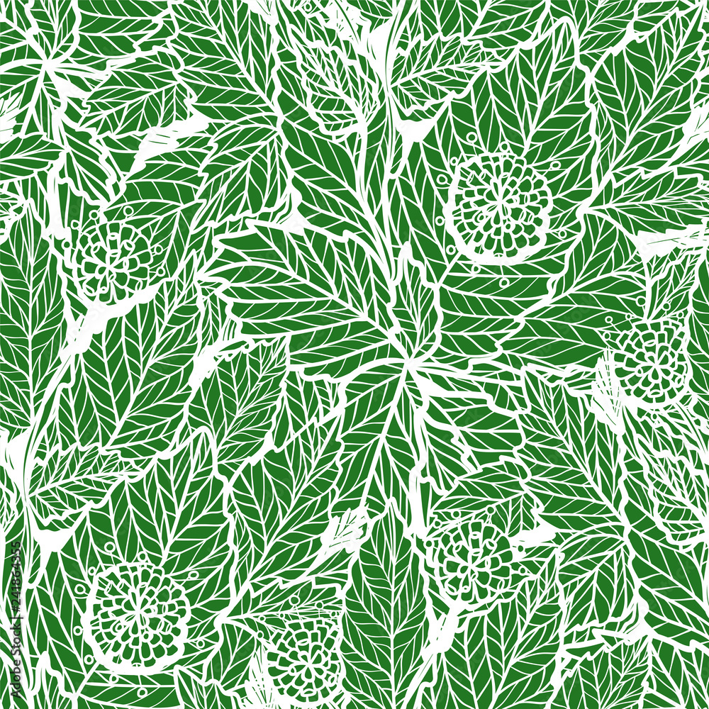 Repeating Leaf Background