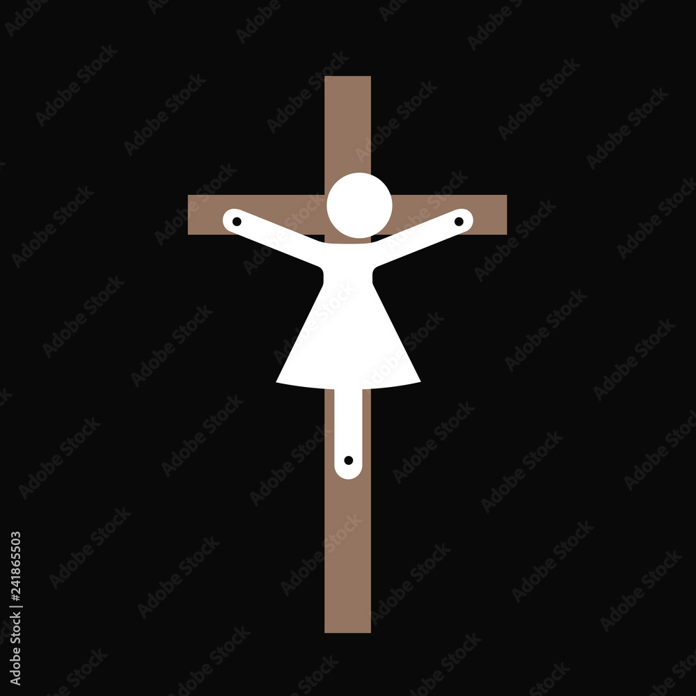 Jesus Christ from Nazareth as woman. Female messiah of Christianity and ...