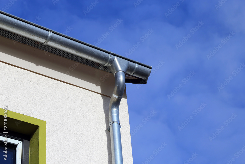Roof gutter Stock Photo | Adobe Stock