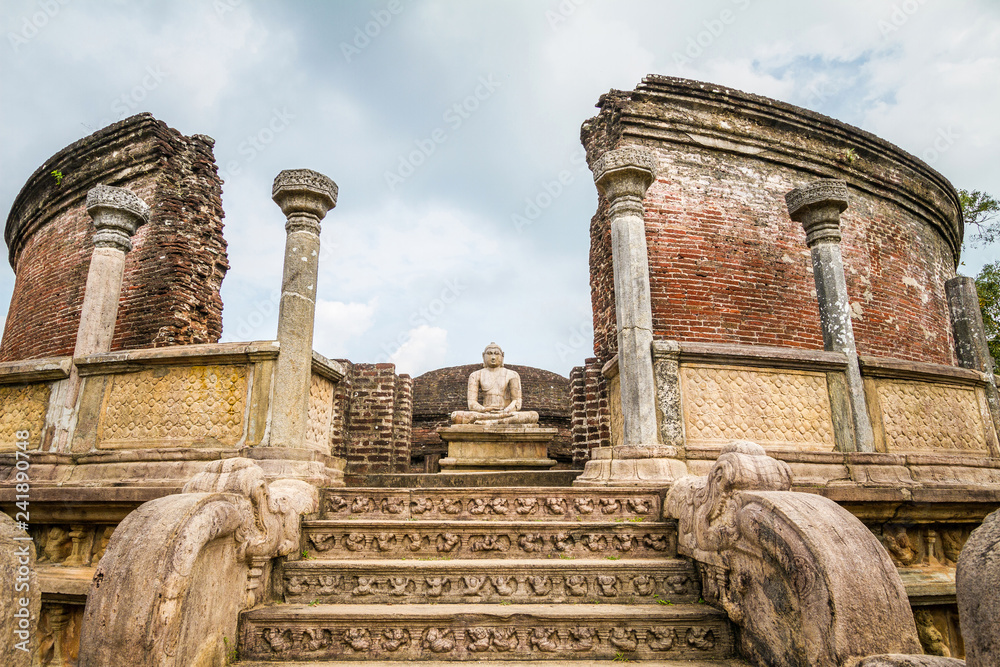 Sri Lanka, Polonnaruwa, Royal Palace of King Parakramabahu Stock Photo ...