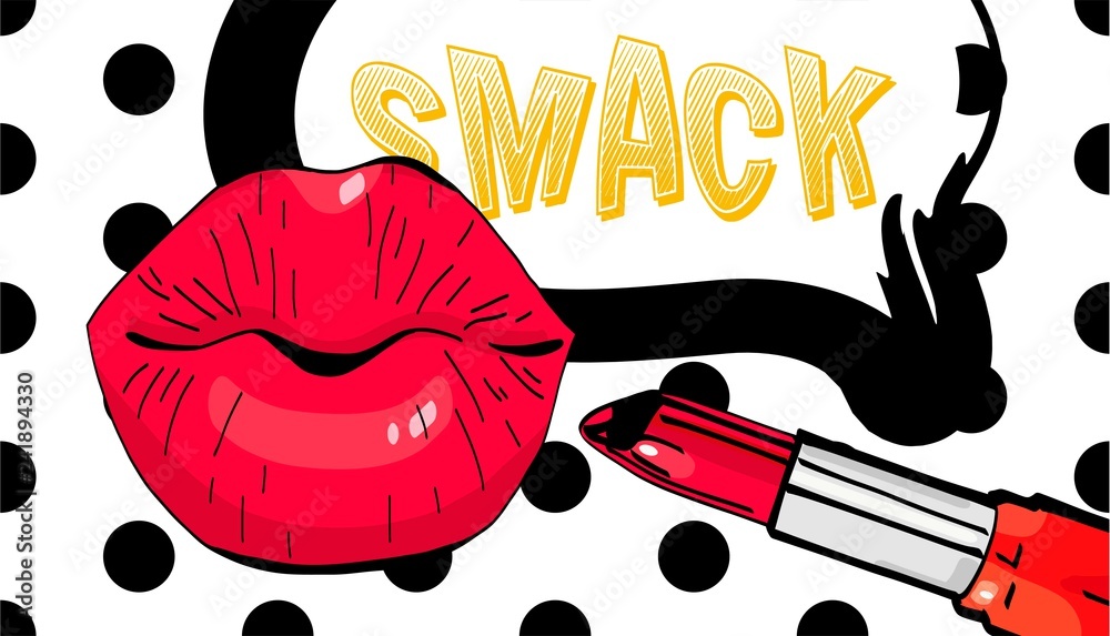 Pop Art Lips Makeup