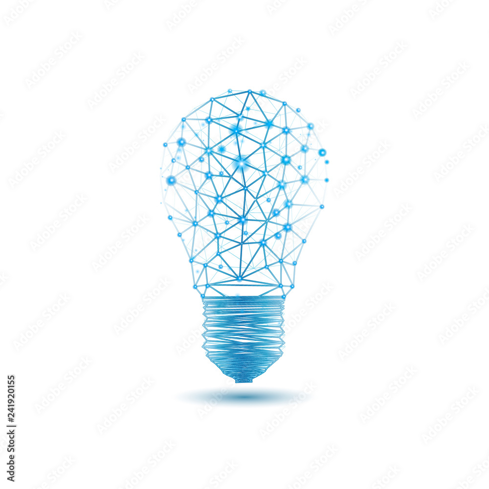 Vector incandescent bulb icon Stock Vector | Adobe Stock