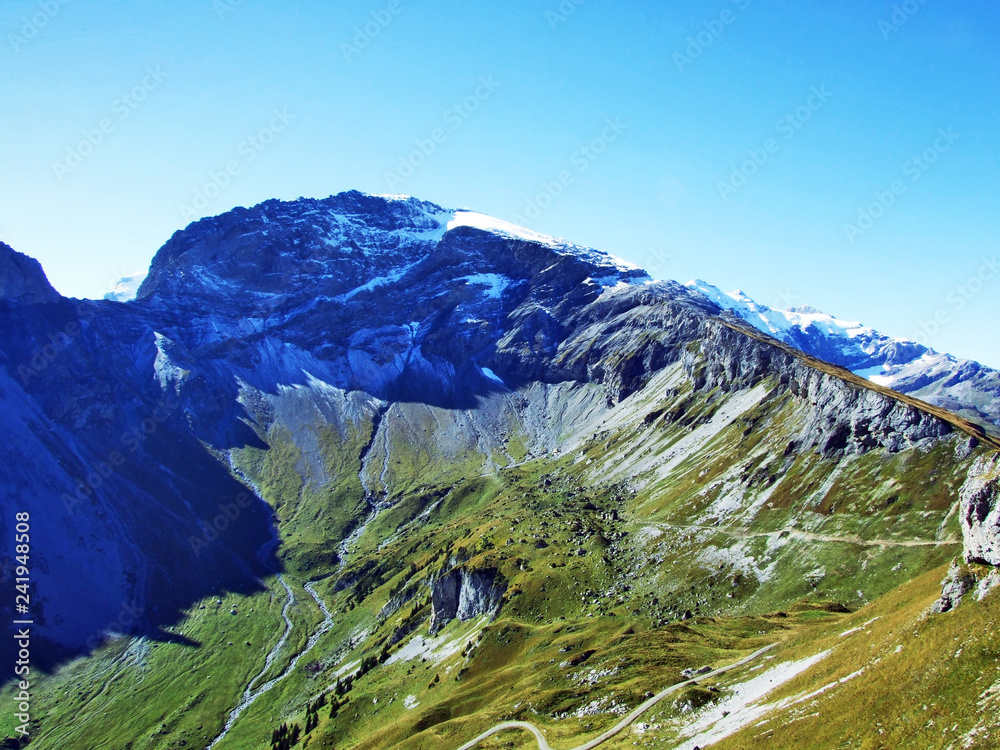 The Gemsfairenstock - mountain of the Glarus Alps, located on the ...